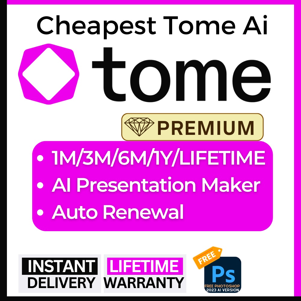 PRESENTATION SLIDES MAKER TOME AI WARRANTY FULL AI TOME AI PRESETNATION | Shopee Malaysia