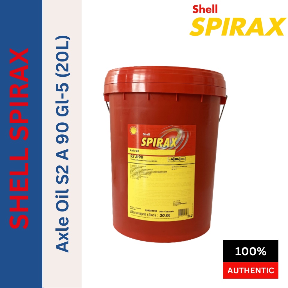 550024928 Shell Spirax Axle Oil S2 A 90 Gl-5 (20L) | Shopee Malaysia