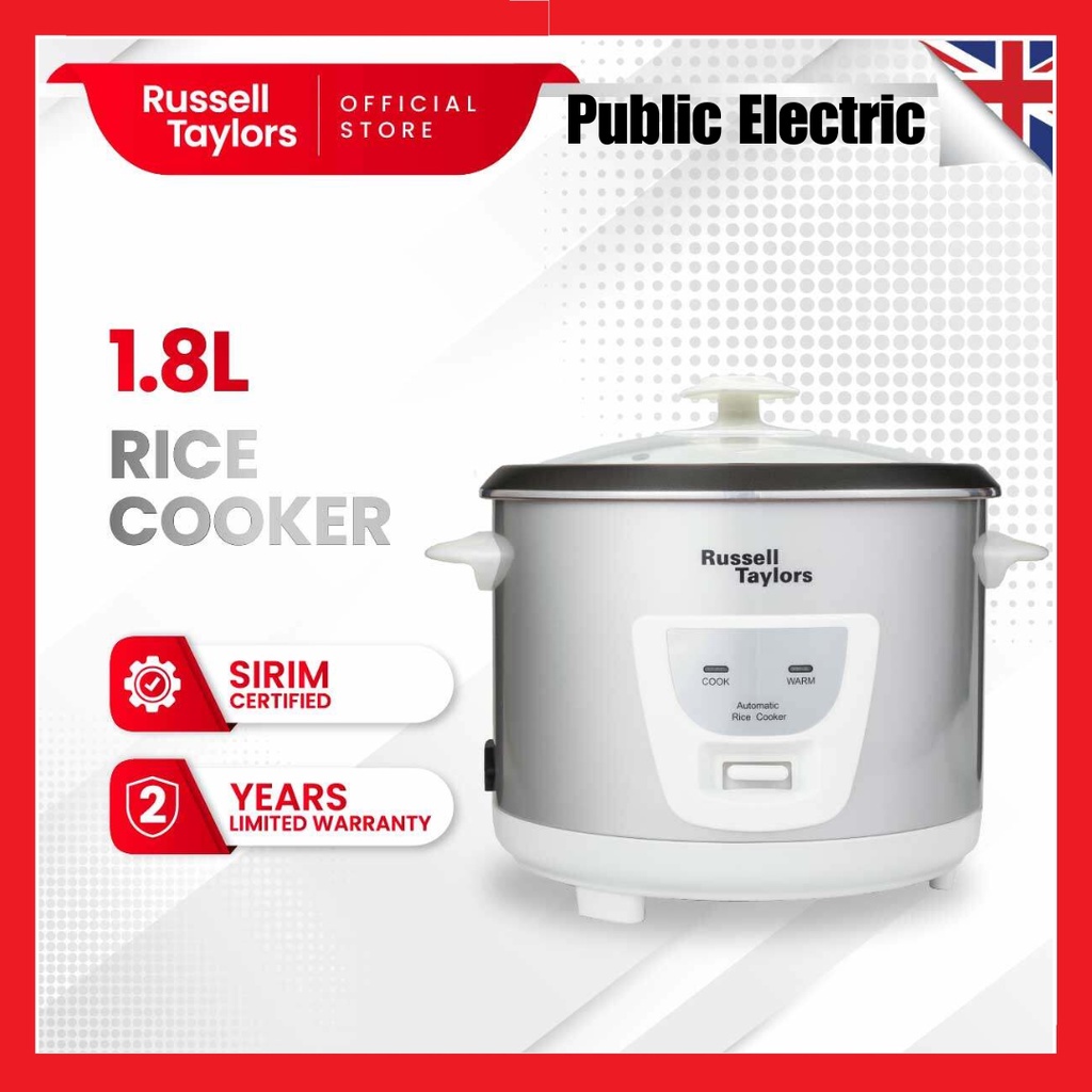 Russell Taylors Conventional Rice Cooker 1.8L ERC-18 (Steam Rack ...