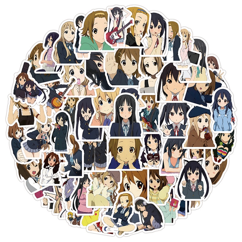 100PCS Cartoon Anime K-ON！Cute Graffiti Stickers For Helmet Bicycle ...