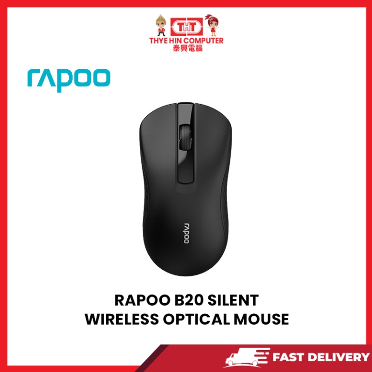 RAPOO B20 SILENT WIRLESS OPTICAL MOUSE | Shopee Malaysia