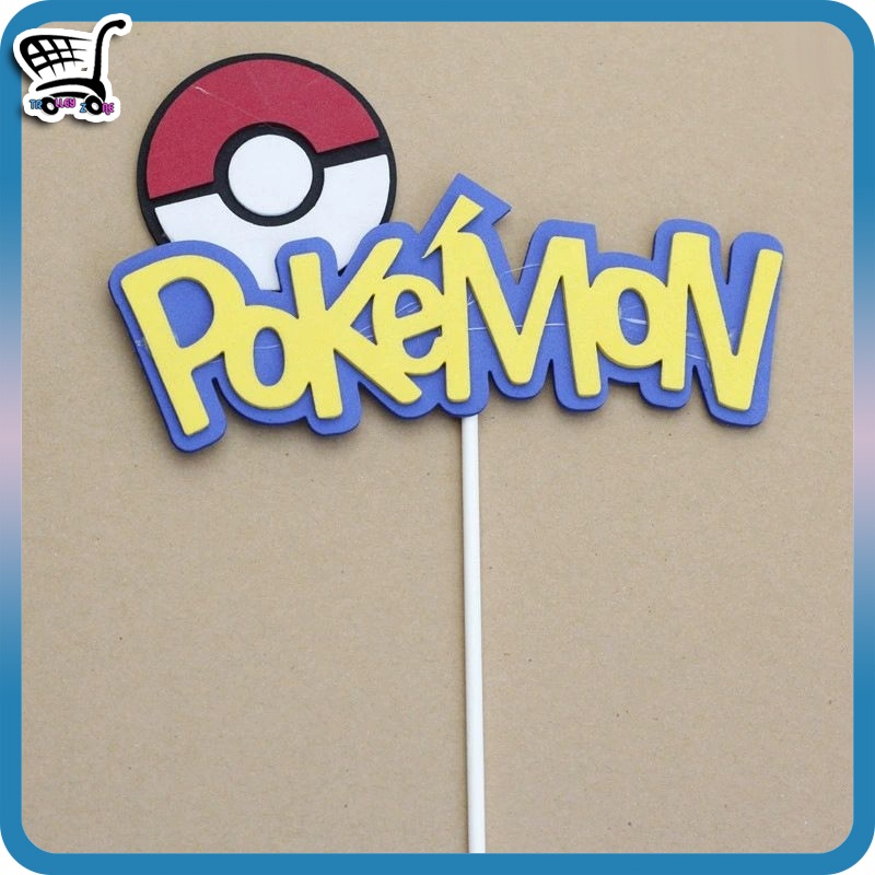Pokemon Pikachu Cake Topper Birthday Topper Cake Decorations Kek Hiasan ...