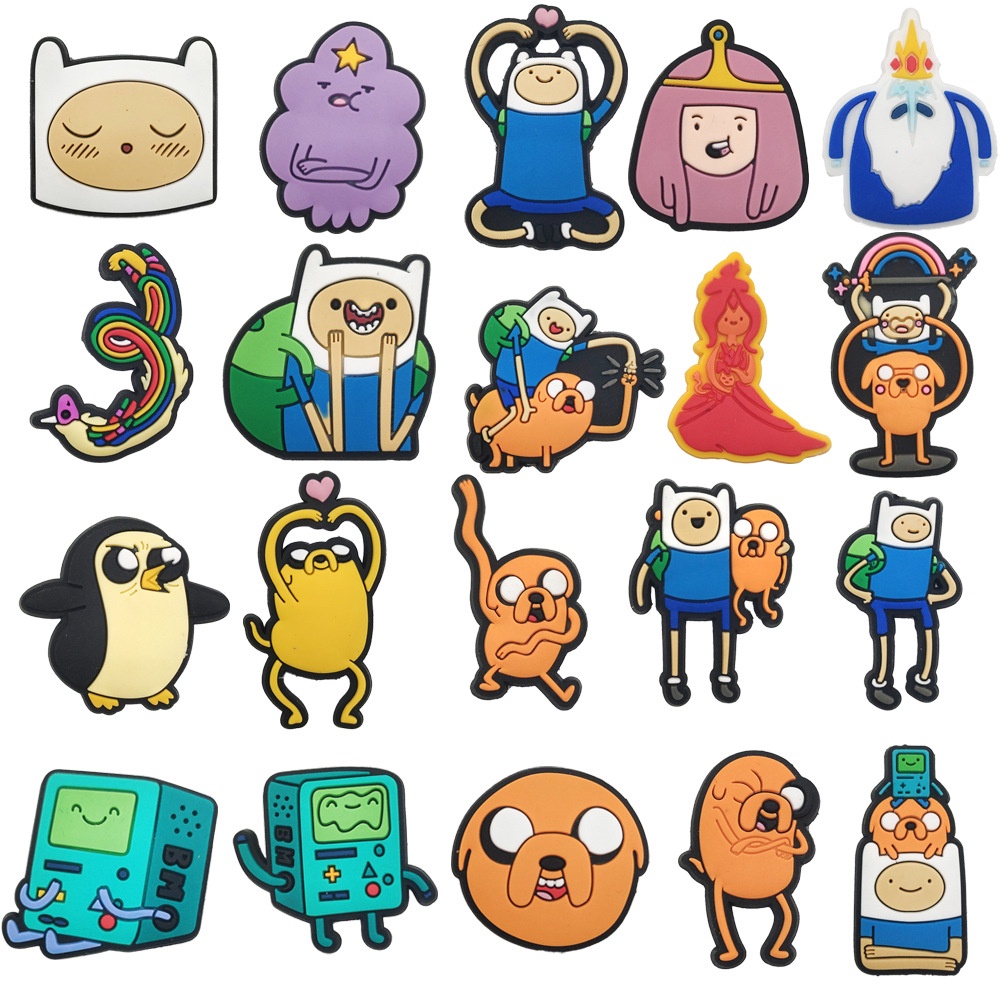 【Ready Stock】New Cute Cartoon Adventure Time Theme Shoe Charms Jibbitz ...