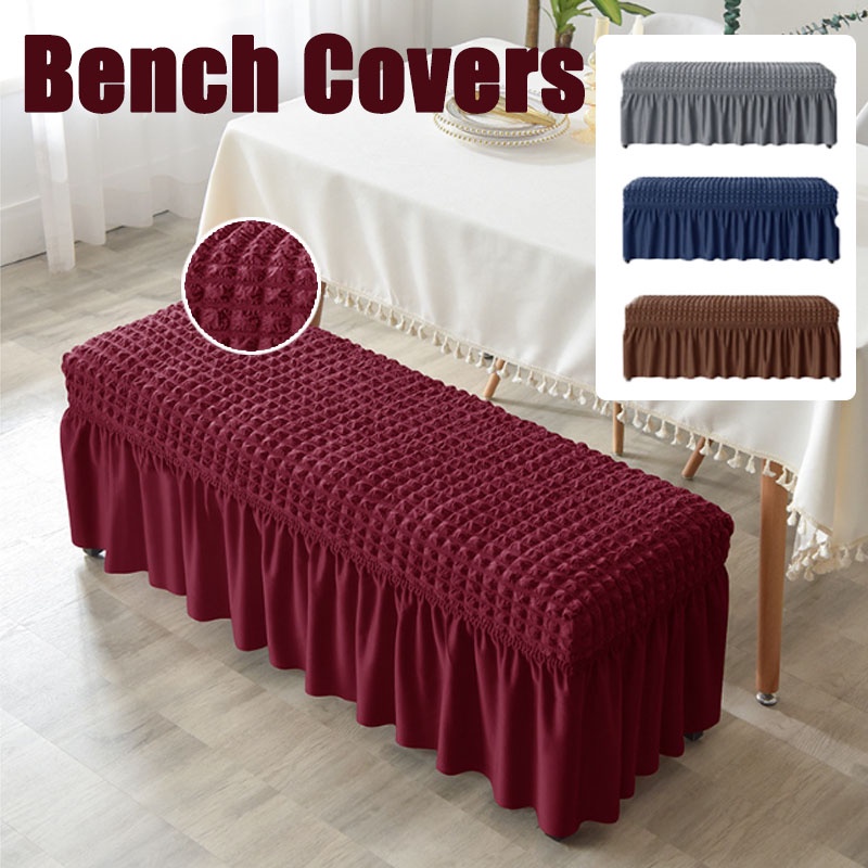 Bench Cover 3D Spandex Seersucker Bubble Lattice Soft Stretch ...