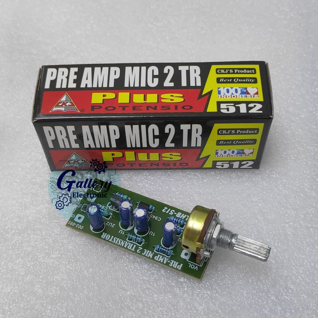 Pre Amp Mic/PreAmp 2 TR Transistor Product CKJ 512 Original Quality ...