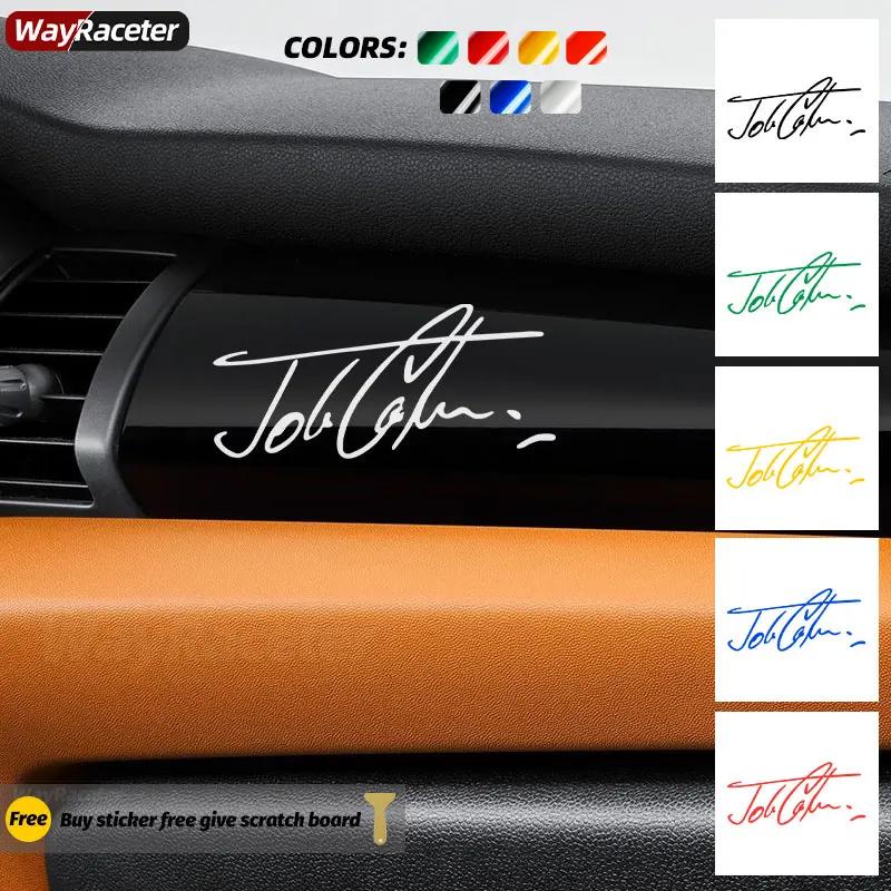 Reflective Interior Window Sticker JCW Signature Decal For MINI Cooper ...