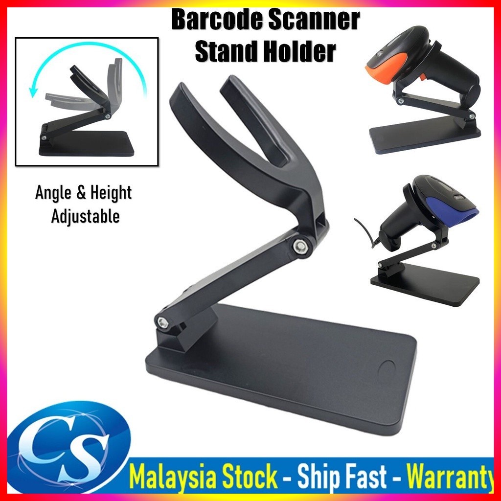 Hands Free Adjustable Height & Angle Barcode Scanner Stand,1D 2D ...