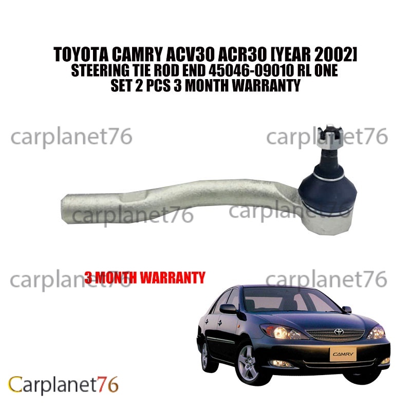 TOYOTA CAMRY ACV30 ACR30 [YEAR 2002] STEERING TIE ROD END 45046-09010 ...