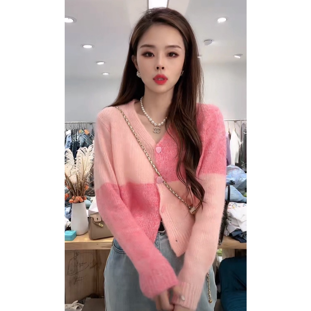 Korean Style 2023 Spring Autumn New Style Soft Waxy Contrast Color