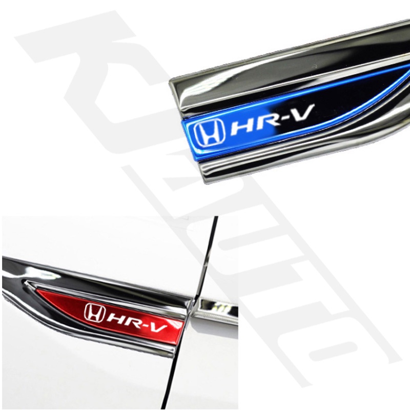 Honda HRV HR-V Stainless Steel Car Door Fender 3D Metal Side Logo ...