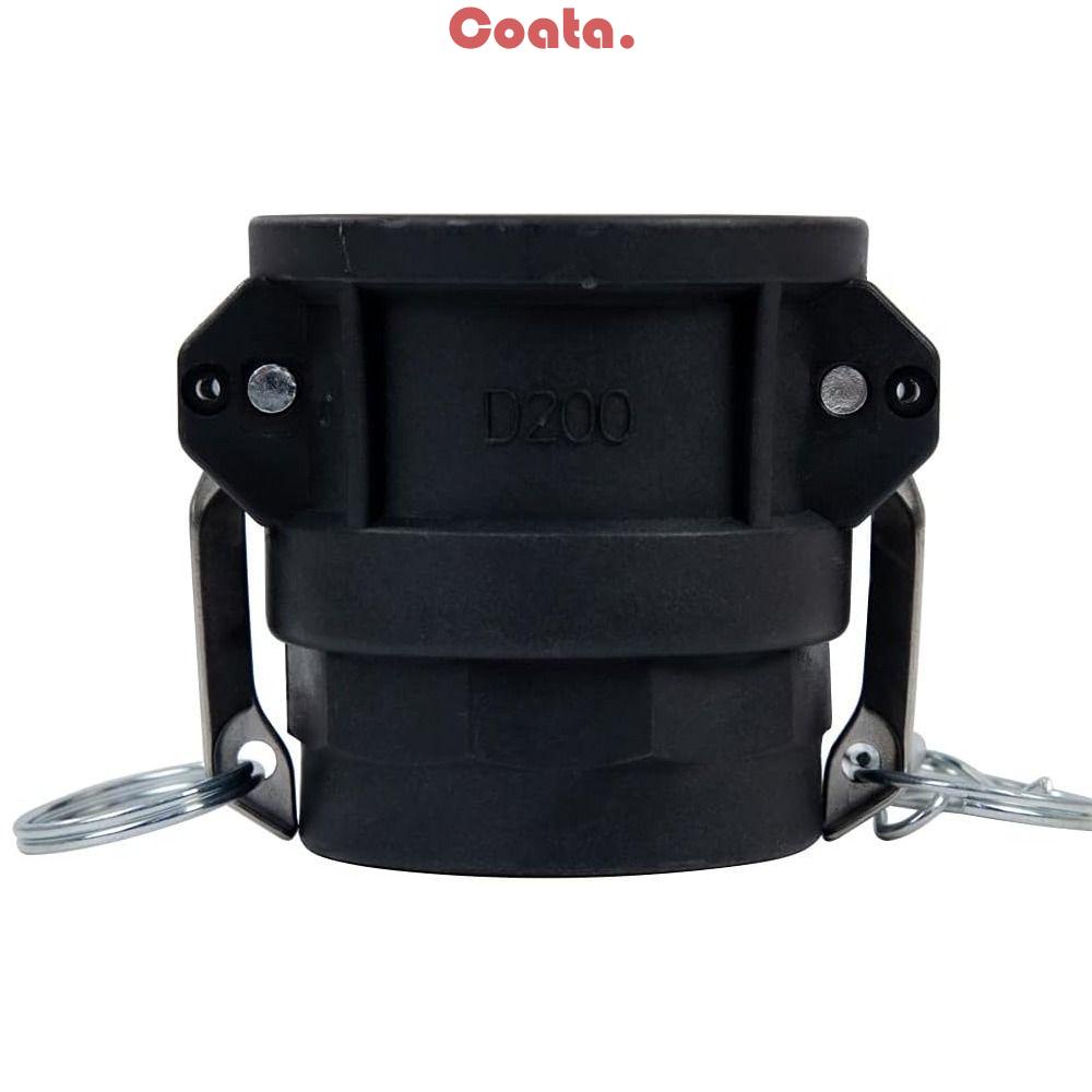COATA 2 inch Cam Lock Fittings, Standard Type D Black Polypropylene ...