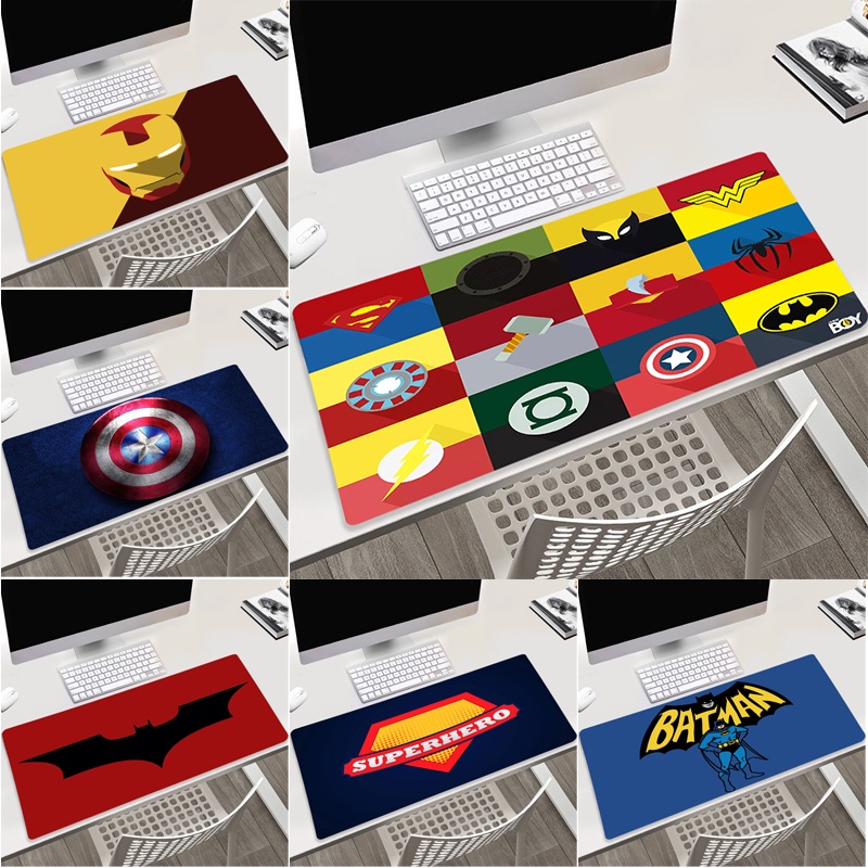Marvel Mouse Pad Spider Man, Iron Man, Batman Keyboard Pad Office Desk ...