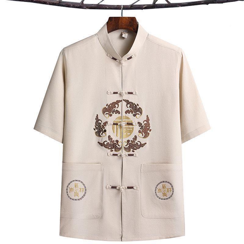 Ready Stock CNY Cheongsam Men Chinese New year Men Cheongsam Short ...