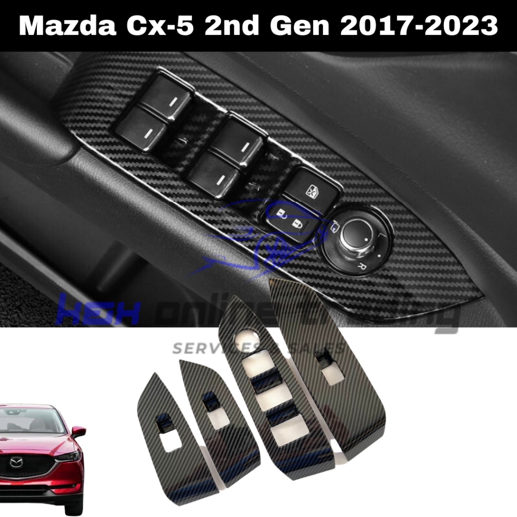 Mazda CX5(KF) Cx-5 2nd Gen 2017-2024 Carbon Trim Power Windows Panel ...