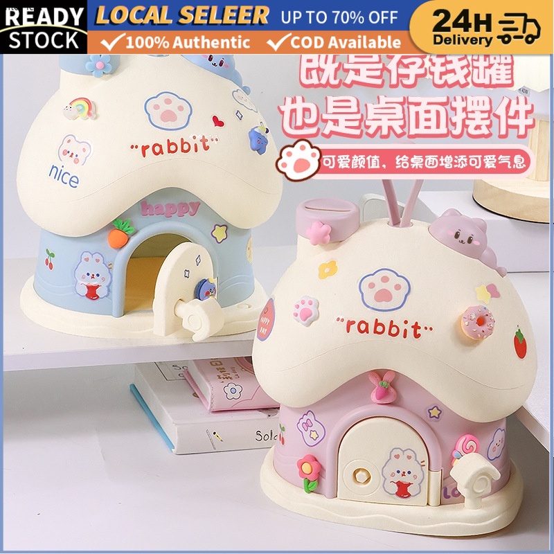 house piggy house bank Kids Money Box Toys Save Money Box Organizers ...