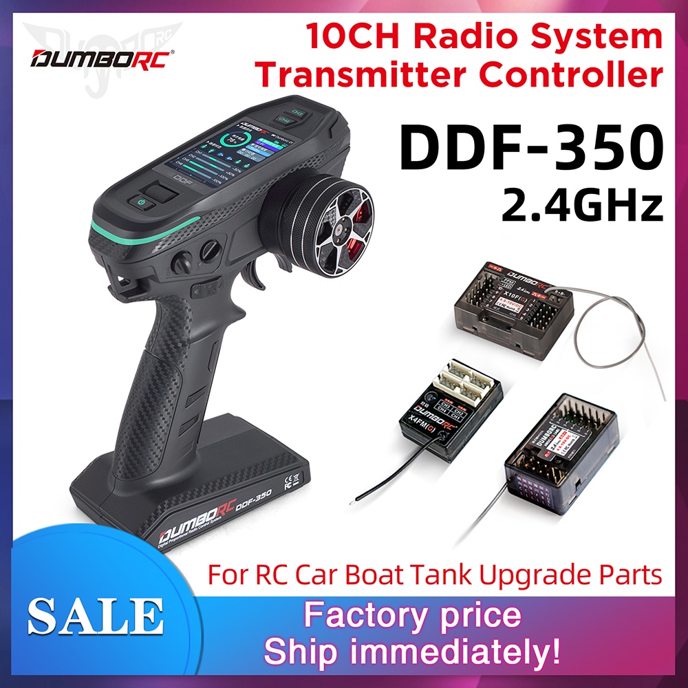 【SALE】DUMBORC DDF-350 Transmitter 10CH with Receiver 2.4G 10CH Digital ...