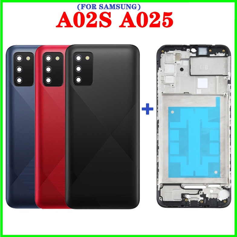 Back Battery Cover Rear Door Housing For SAMSUNG Galaxy A02s SM-A025F/DS A025 LCD Front Middle ...
