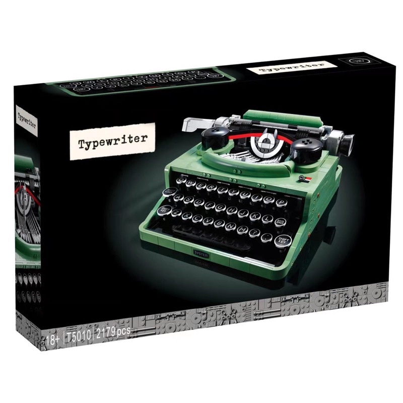 JML积木乐ReadyStocks 1:1 Typewriter blocks toys T5010创意怀旧 复古打字机 打印机模型小颗粒拼装 ...