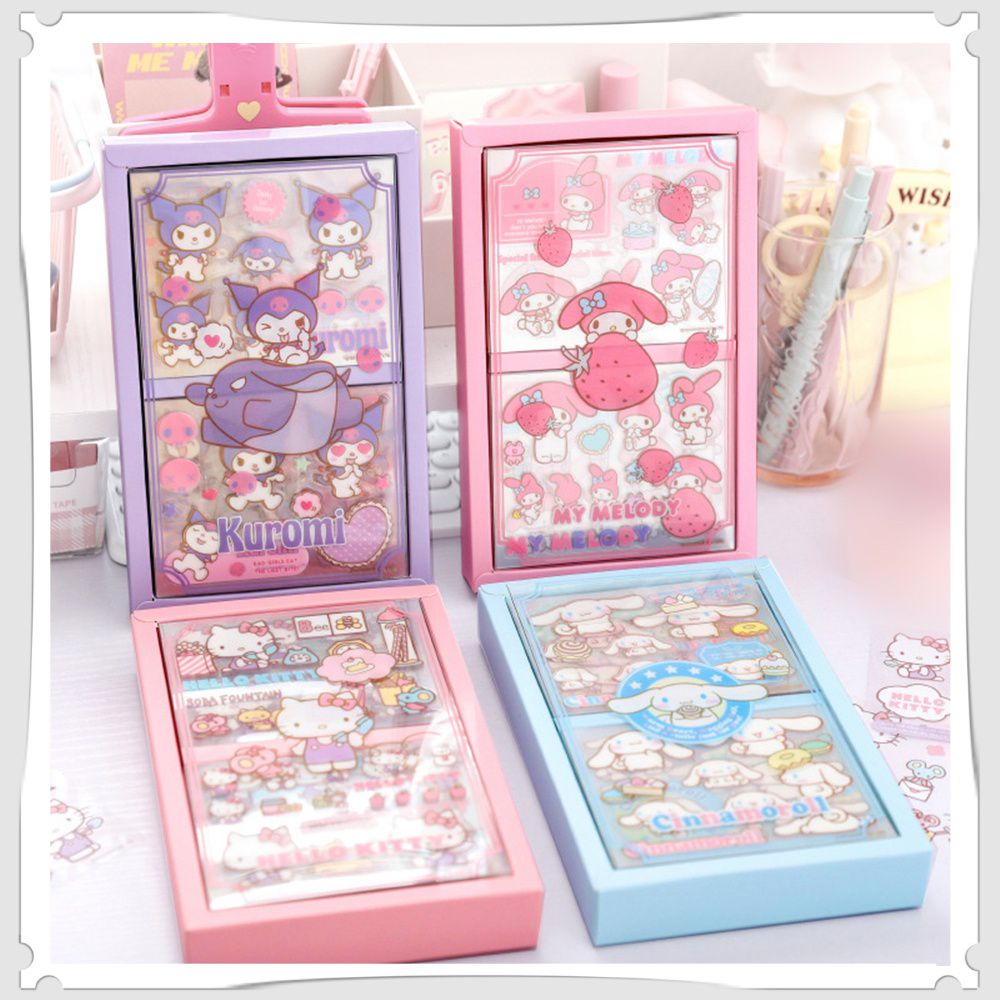 50pcs/box Sanrio Pet Stickers Printing Transparent Waterproof Sticker ...