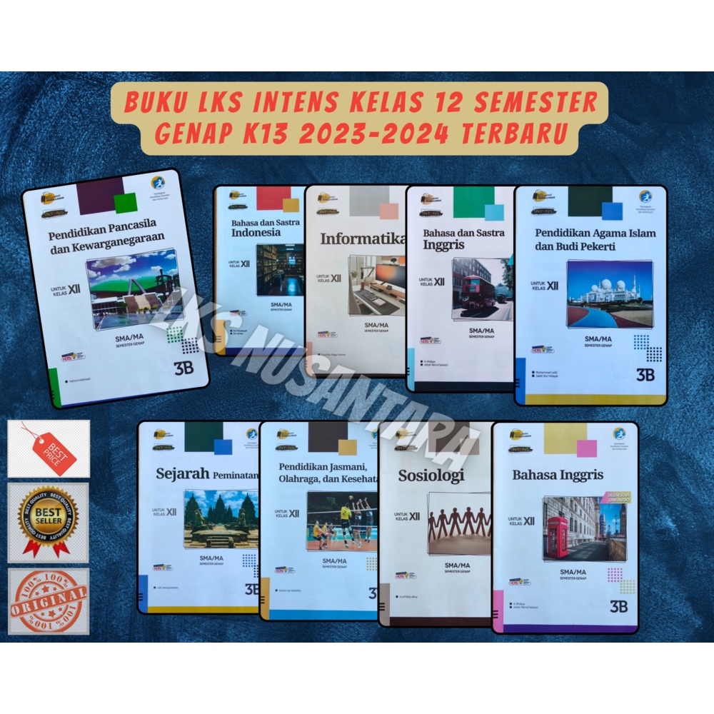 Intense LKS Book for High School Class 12 Even K13 Curriculum 2023 - 2024 Putra Nugraha | Shopee ...