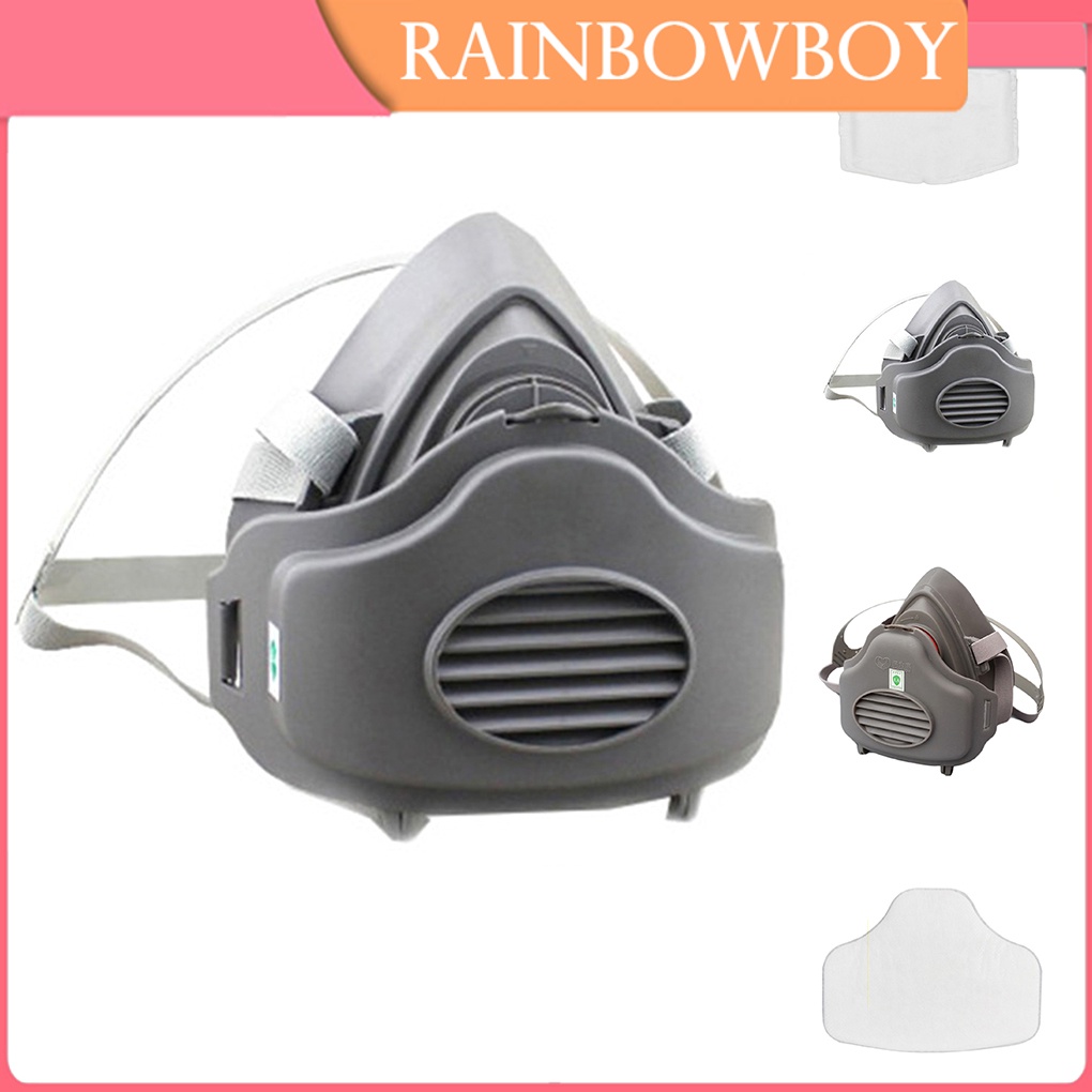 Anti-dust Mask Reusable Paint Respirator Chemical Safety Industrial ...