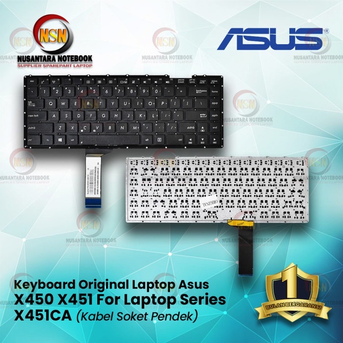 Original Laptop Keyboard Asus X450 X451 For Series X451CA | Shopee Malaysia