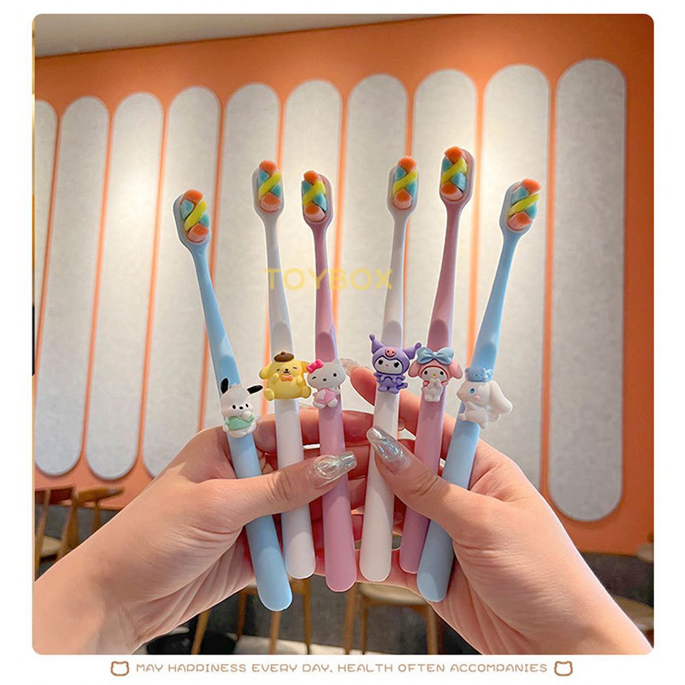 Sanrio Toothbrush Cute Melody Kuromi Homehold Toothbrush Health Teeth ...