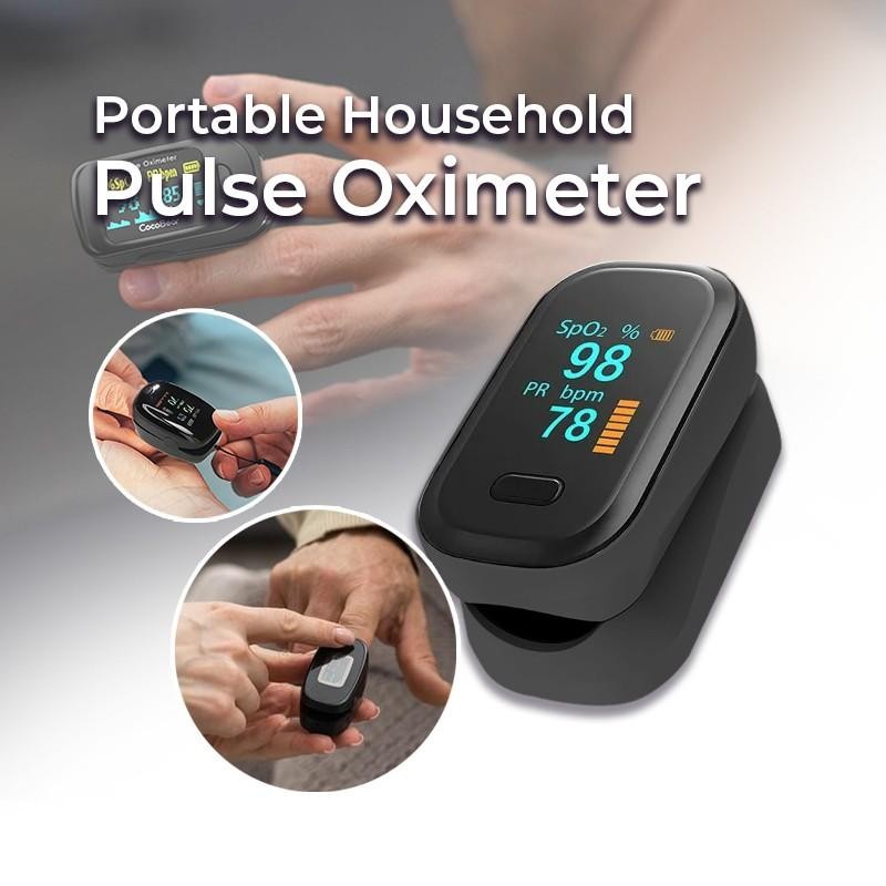 Portable Finger Oximeter LED Blood Oxygen Pulse Check Health Accurate ...