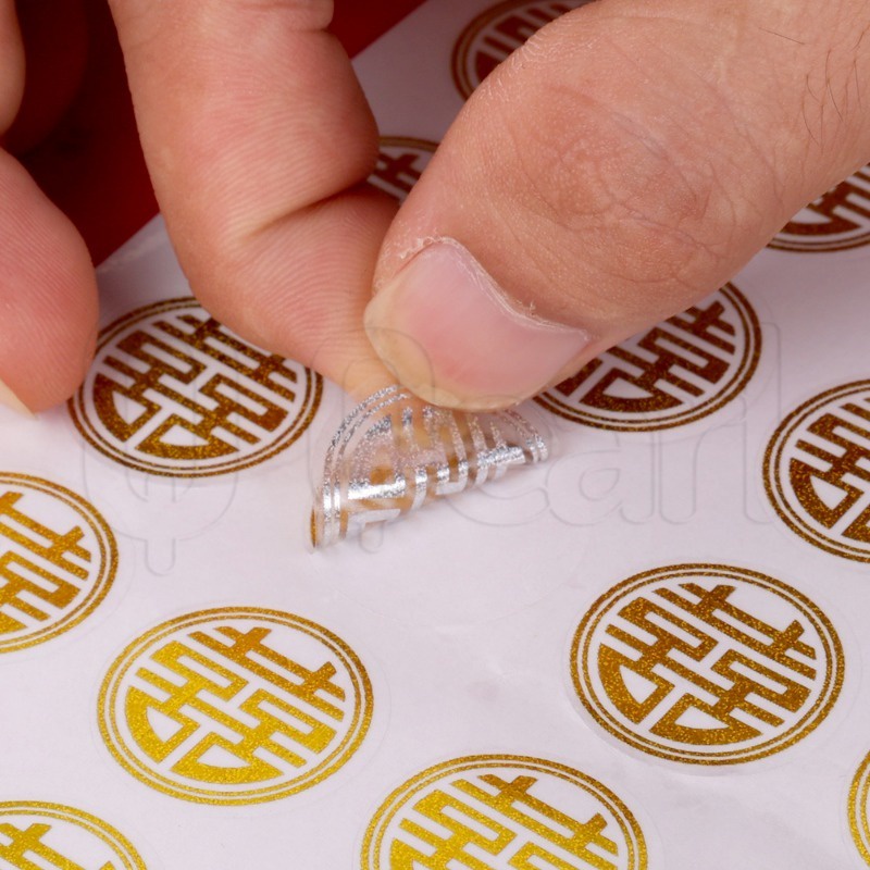 Red Envelope Wedding Stickers - Chinese Golden Red Sealing Stickers ...