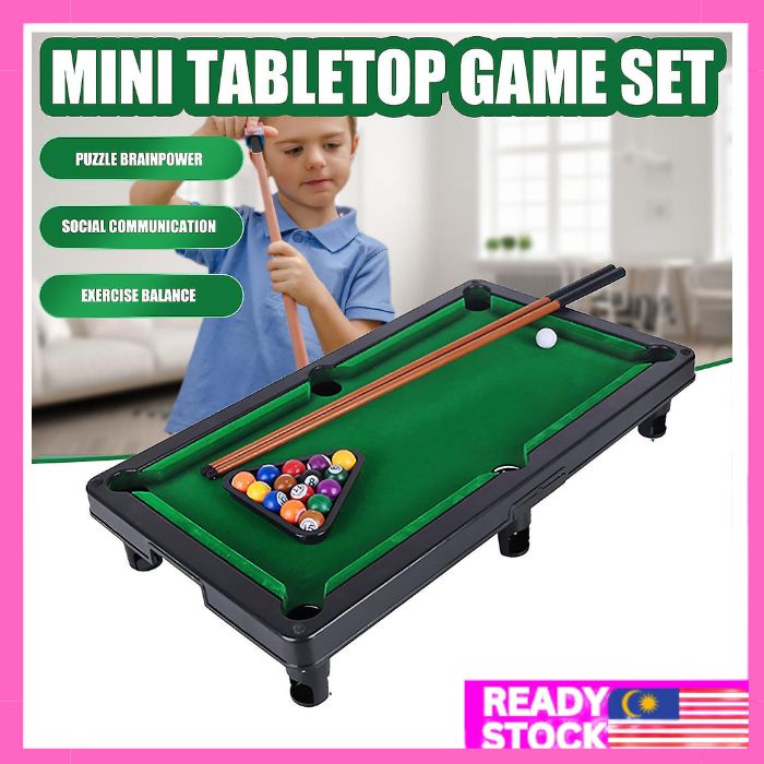 Family Snooker Board Game Set For Kid Sport Mainan Mini Snooker Table ...