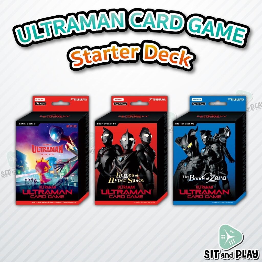 Ultraman Card Game-Starter Deck-SD01/SD02/EXD01 (English) Ready-To-Play Games English | Shopee ...