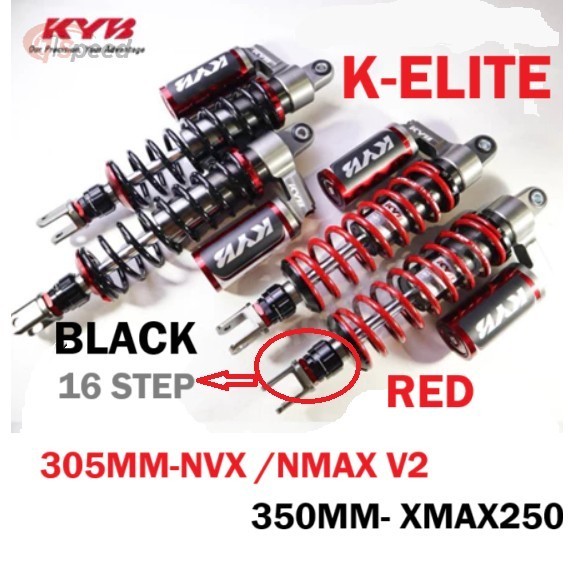 KYB ABSORBER K-ELITE ORIGINAL NVX / N-MAX V2 / X-MAX V1 V2 💥100% ...