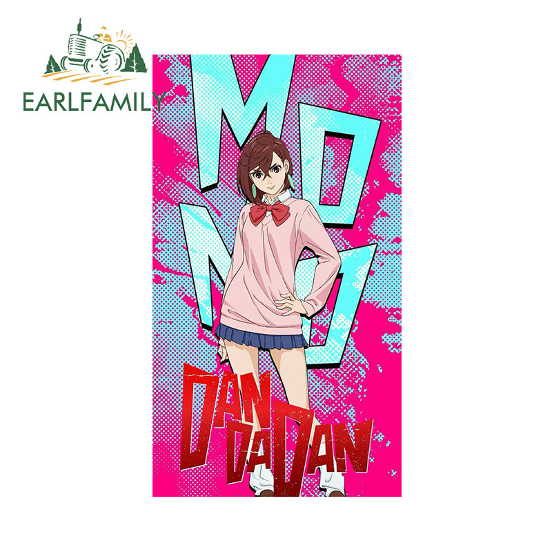 EARLFAMILY DAN DA DAN Car Stickers Anime Cute Refrigerator Windows ...