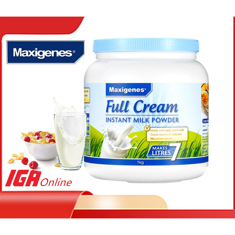 [EXP 04/2027] Maxigenes Full Cream Instant Milk Powder ( 1kg ) ( Made ...