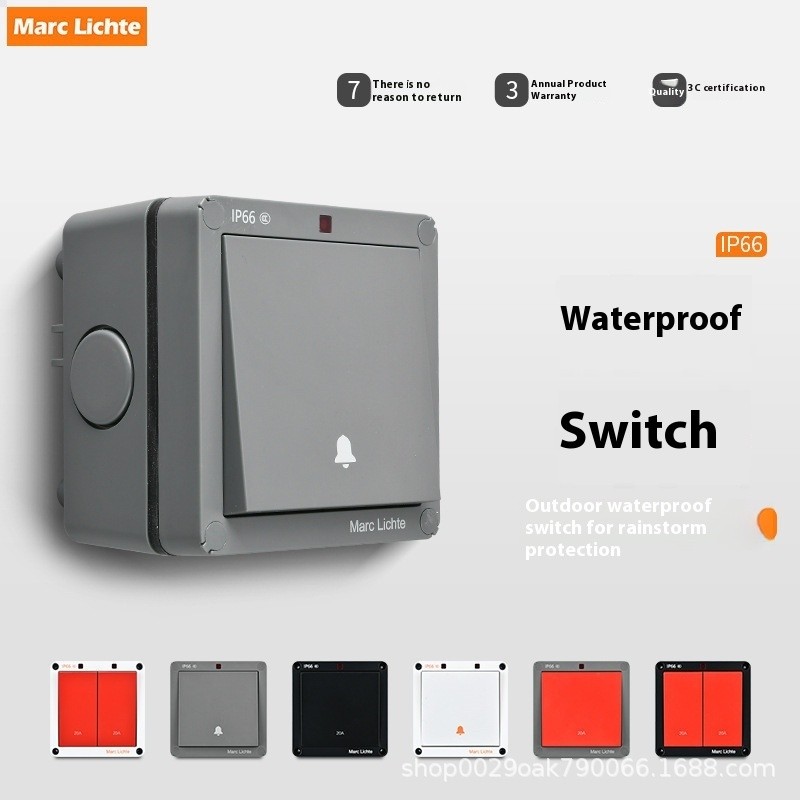 Outdoor Waterproof Switch Sealed IP66 Grade Outdoor High-Power Curved ...