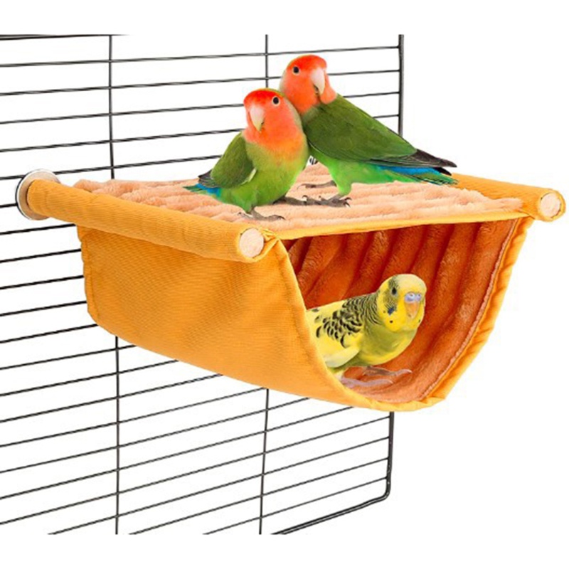 Parrot Hammock Cockatiel Bird Hut Sleeping Bed Shed Plush Parakeet ...