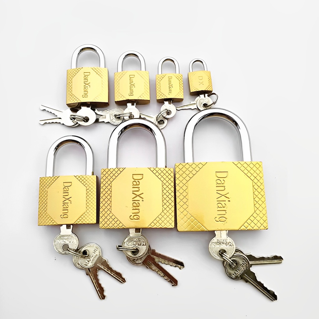 Heavy Duty Steel / Copper / Iron / Brass Padlock Security Lock Kunci ...