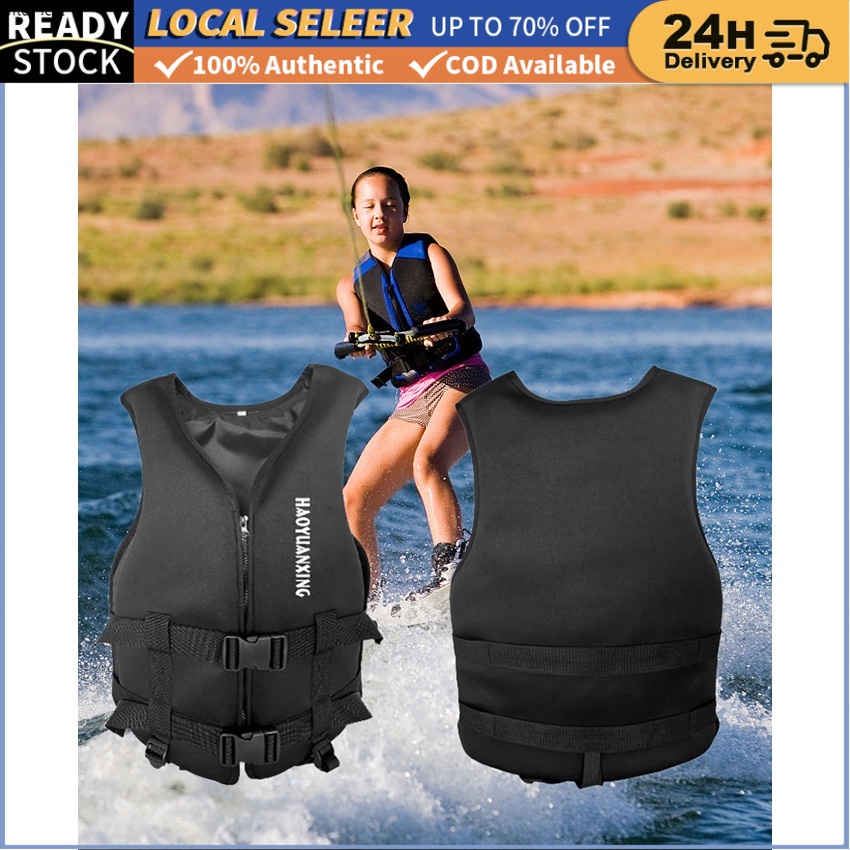 Marine Fishing Swimming Life Vest Jacket Neoprene Big Floatation 2 Snaps Aids Device for Kid ...