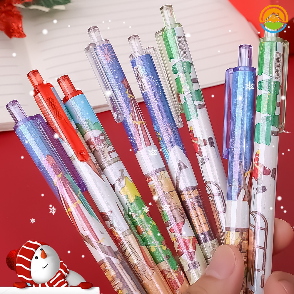 Cartoon Christmas Series Ballpoint Pen/ Kawaii Santa Neutral Pens/Merry ...