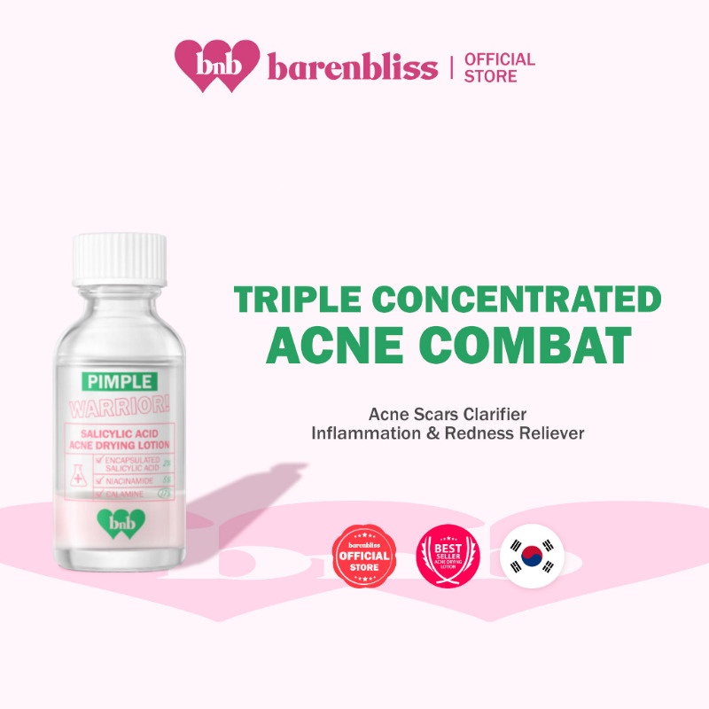 barenbliss BNB Pimple Warrior Salicylic Acid Acne Drying Lotion Triple ...
