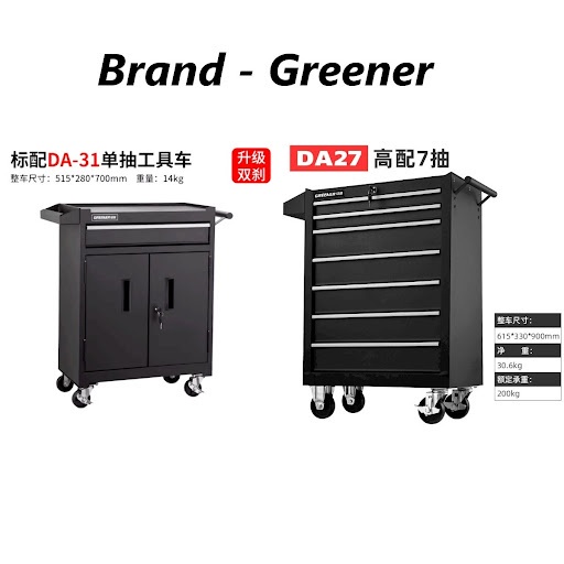 Toolbox Troli Troli Alat Pembaikan Berbilang Lapisan Alat Berat Laci ...
