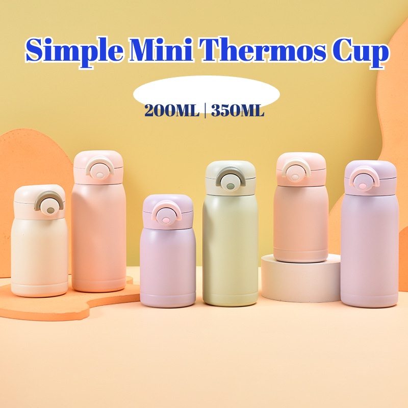 200ml/350ml Mini Thermos Cup 304 Stainless Steel Insulated Cup Cute ...