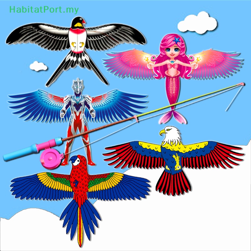 HabitatPort (Only kites)mini kites flying for children 3d kite pocket ...