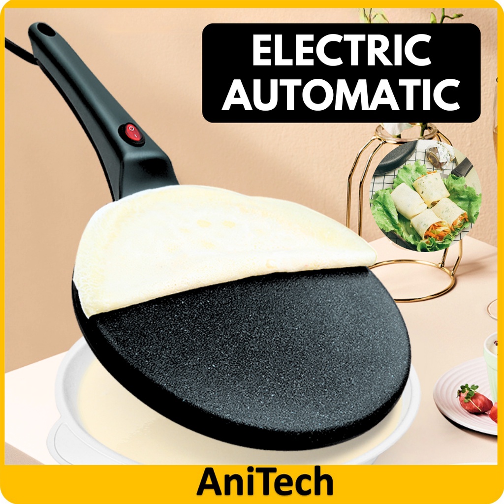 Electric 20CM PANCAKE PAN Non-stick Electric Pan Electric Pancake Crepe ...