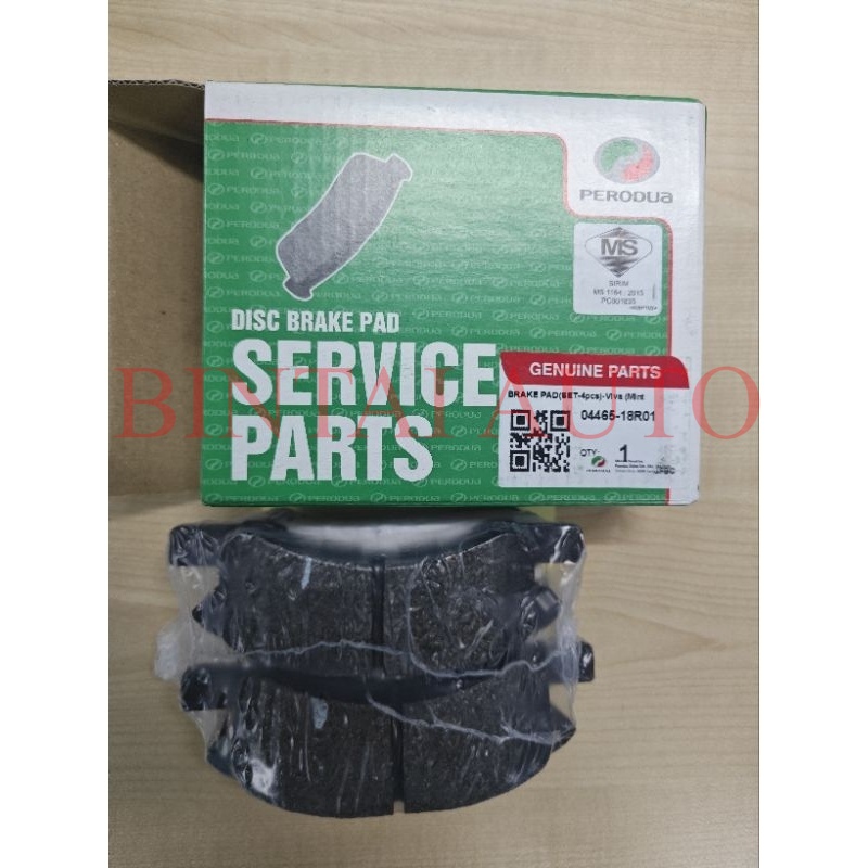 *PERODUA VIVA ALL MODEL FRONT BRAKE PAD / DEPAN DISC PAD 04465-18R01 ...