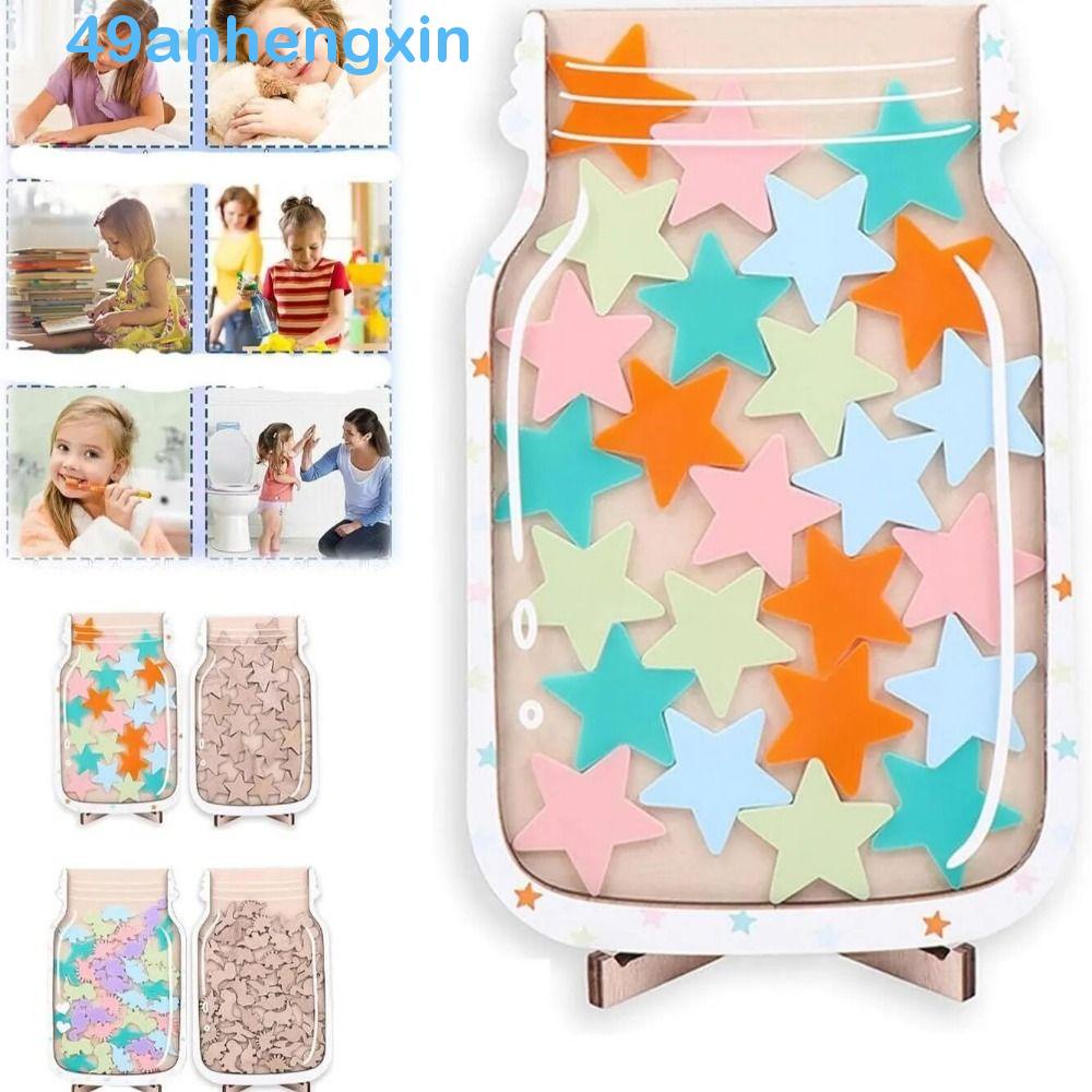 ANHENGXIN Kids Star Reward Jars, Heart Individuation Positive Behavior ...