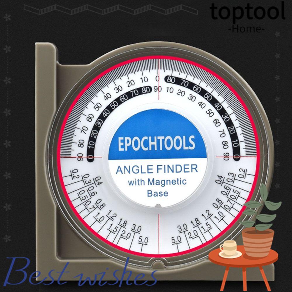 TOPTOOL Inclination Level, Level Angle Finder with Magnetic Base Angle Positioner Locator ...