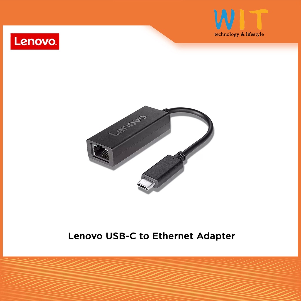 Lenovo USB-C to Ethernet RJ45 Lan Gigabit Adapter | Shopee Malaysia