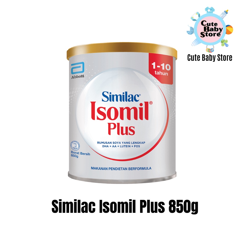 Similac Isomil Plus Soy Formula (850g) (1 to 10 Yrs Old) | Shopee Malaysia