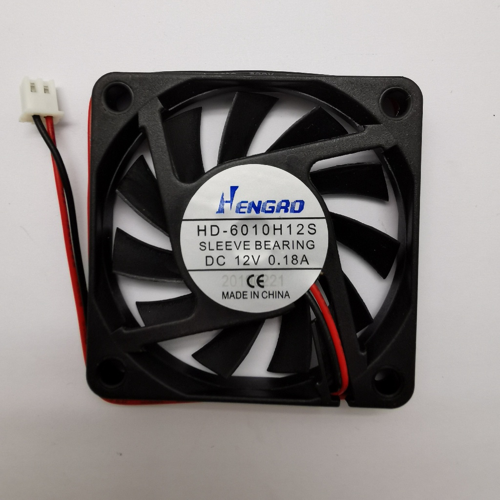 HENGRD 12VDC Axial Blower Fan with Sleeve Bearing 60 x 60 x 10mm (HD-6010H12S) | Shopee Malaysia